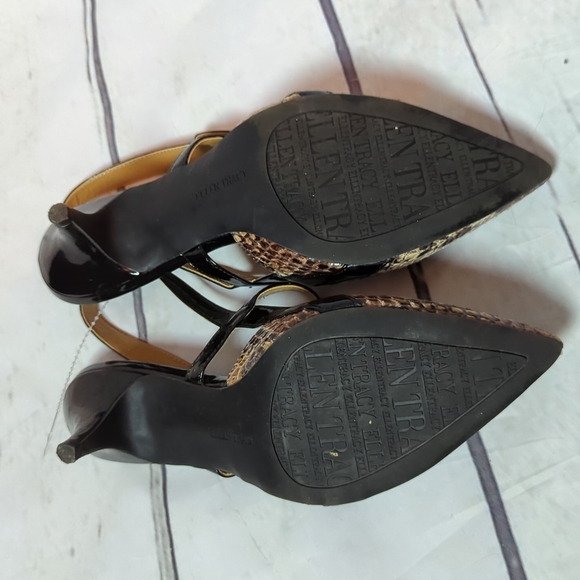 Ellen Tracy | Shoes | Ellen Tracy Sz 75m Snakeskin Style Patent Leather ...